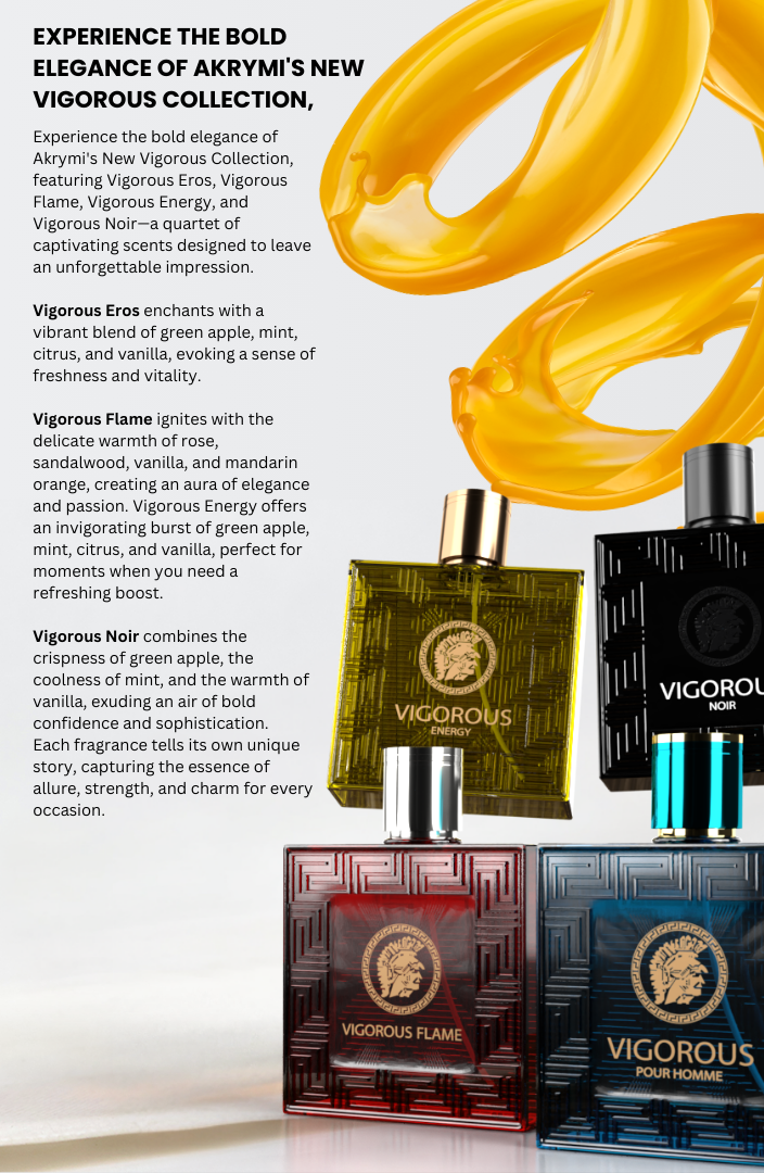 AKRYMI VIGOROUS 100ml Long Lasting Perfume Cologne Perfumes Scented ...