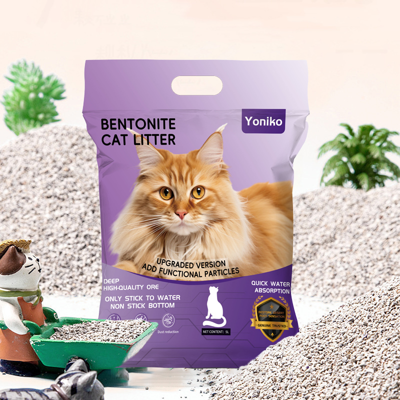 10L/5L Bentonite Cat Litter Cat Litter Sand Deodorized High Absorption ...