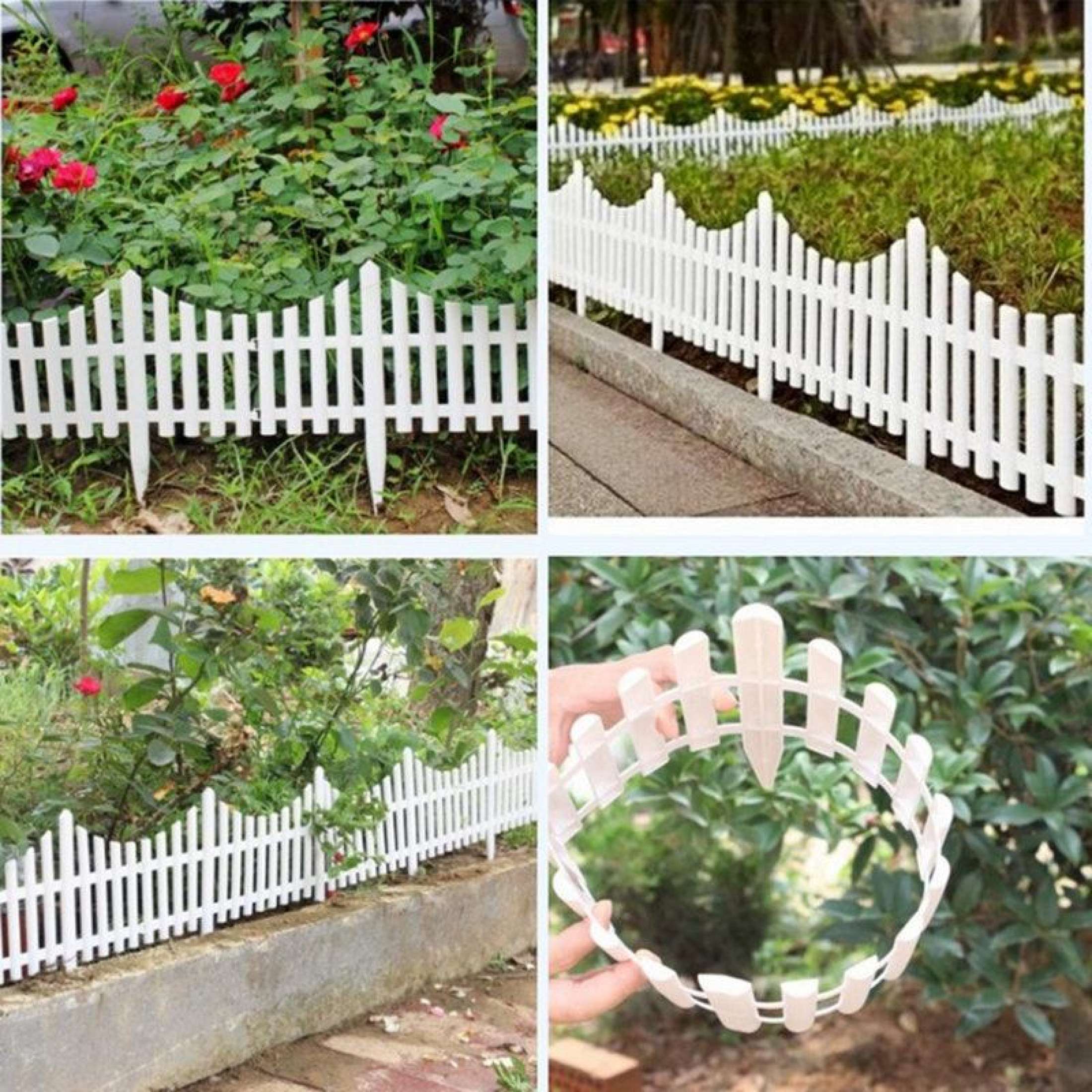 Plastic Fence Home Living Decorative Gardening Stand For Plant Rack ...