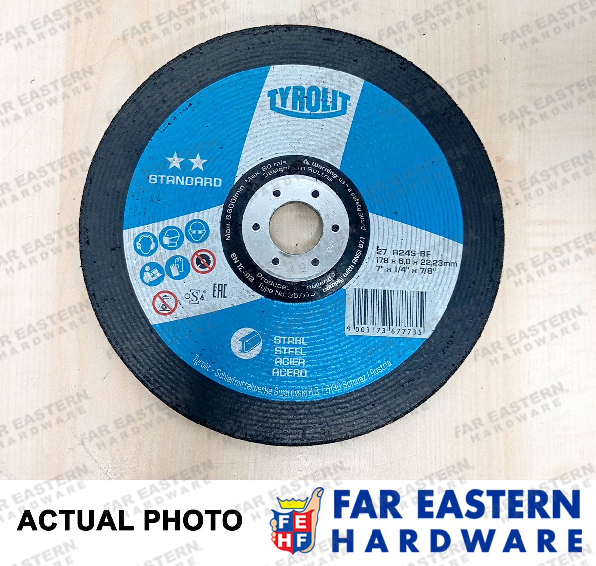 TYROLIT Grinding Disc 7" Standard for Metal A24S-BF | Shopee Philippines