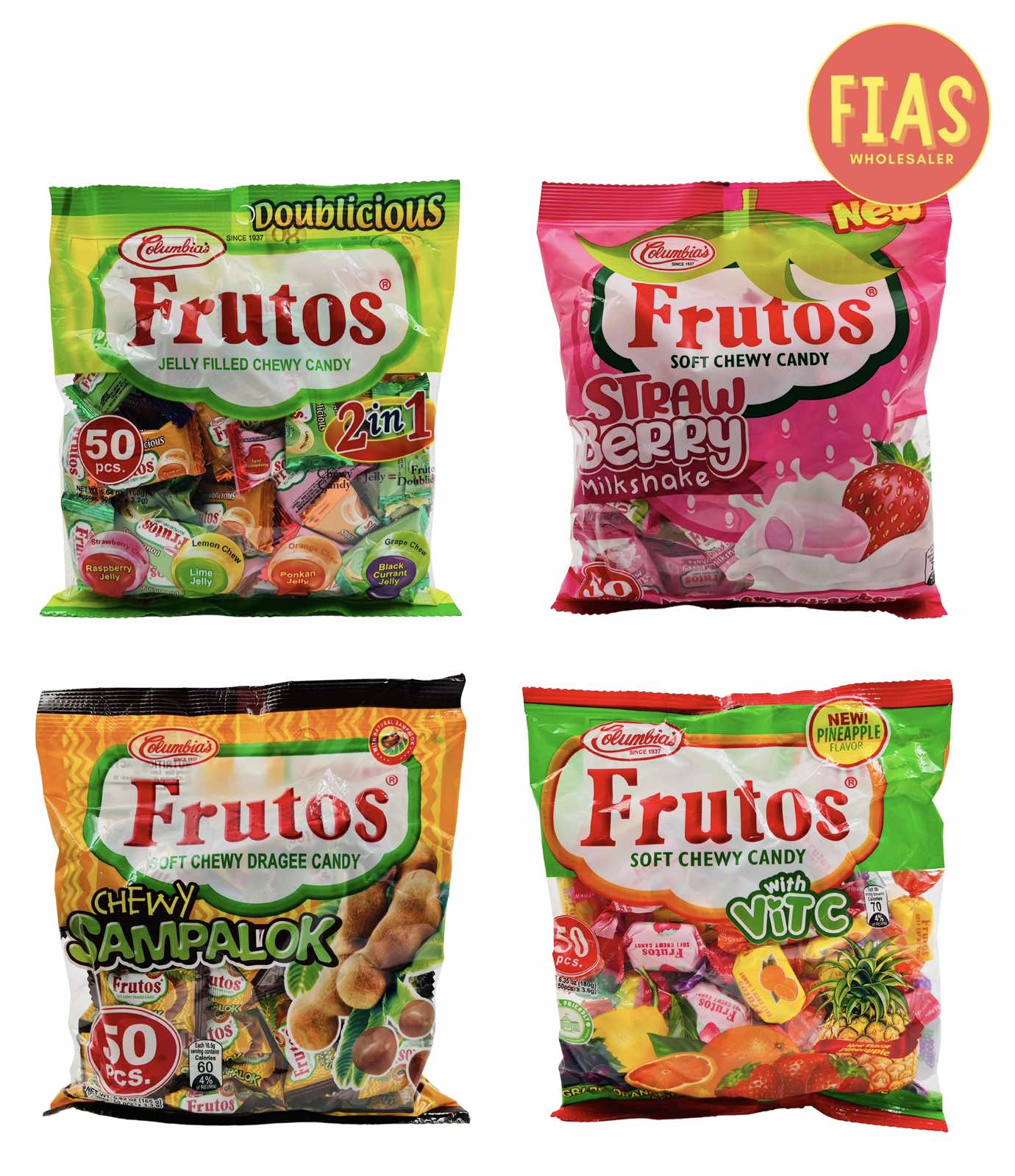 50 pcs Frutos Soft Chewy Candy Wholesale Paninda | Shopee Philippines