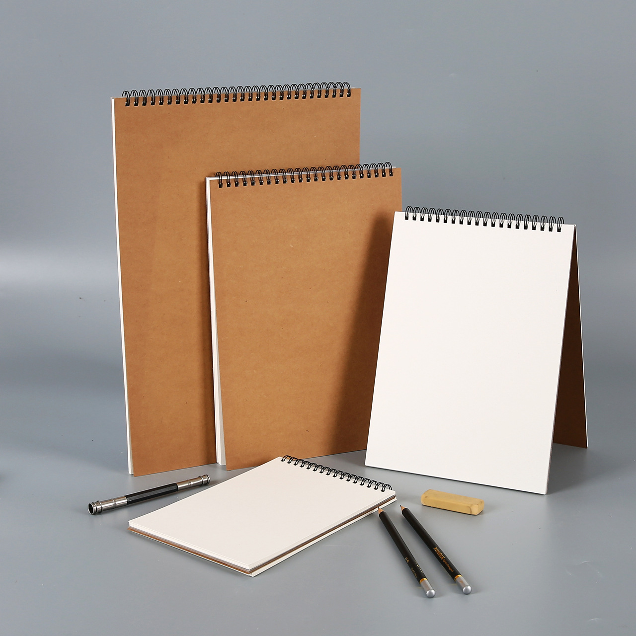 1/2Pcs Sketchbook drawing pad Thick Blank Kraft Sketch Pad drawing ...