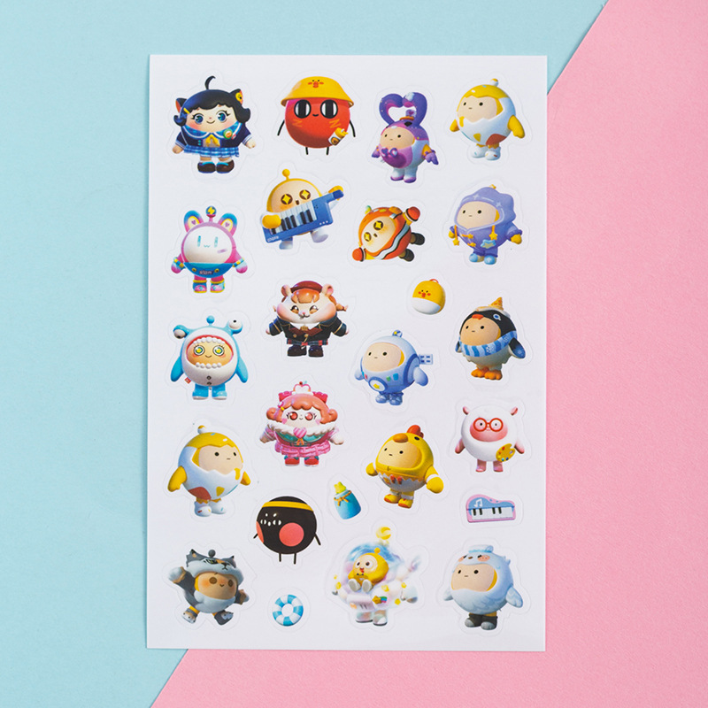 Pacha Dog/Big eyed Frog/Egg Boy/Cat/Cartoon Stickers Cute Kuromi ...