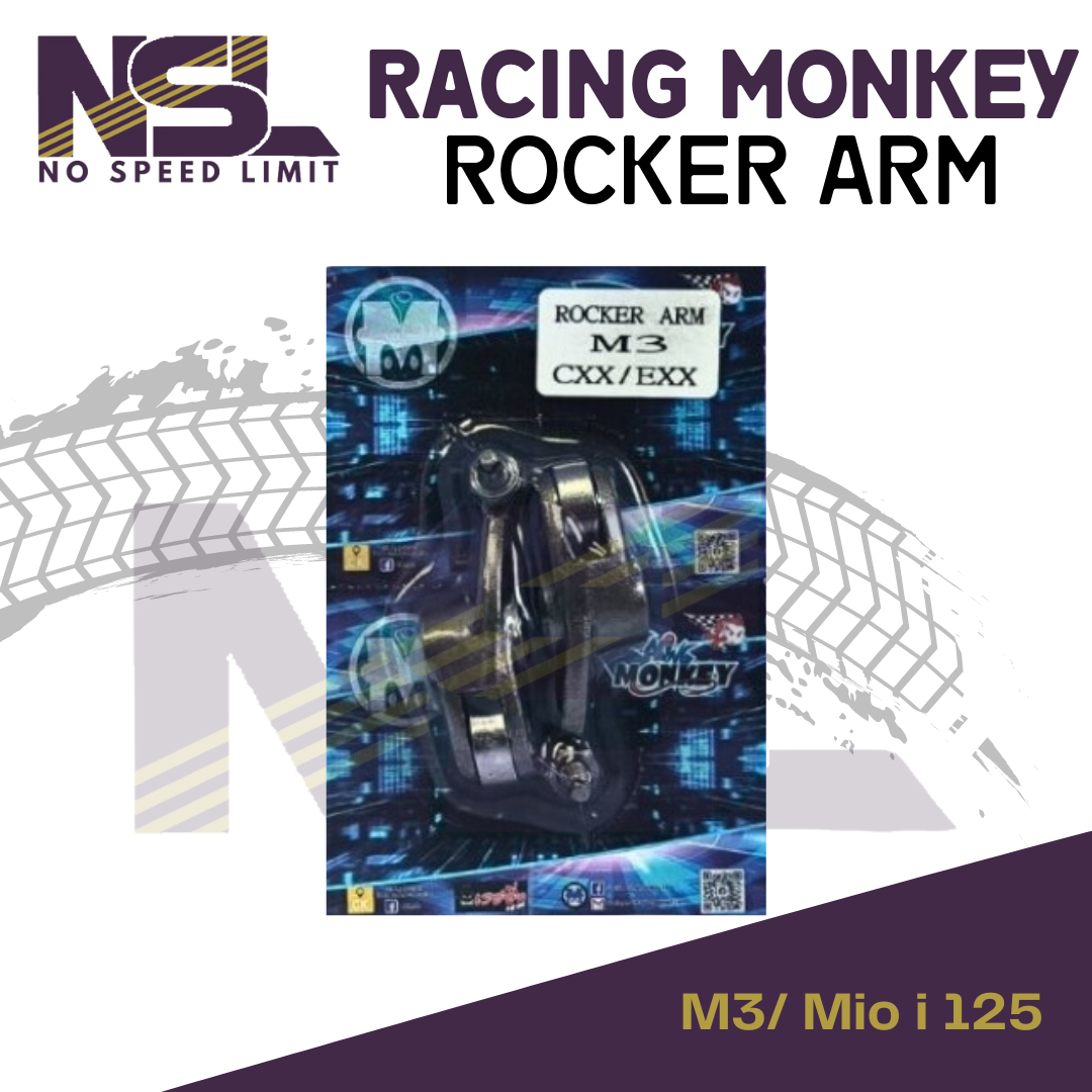 Racing Monkey Rocker Arm for MIO ^non-roller*/ M3/ Wave125 | Shopee ...