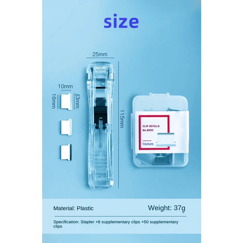 Portable Push Clamp Paper Binder Exam Paper Finishing Clip Reusable ...