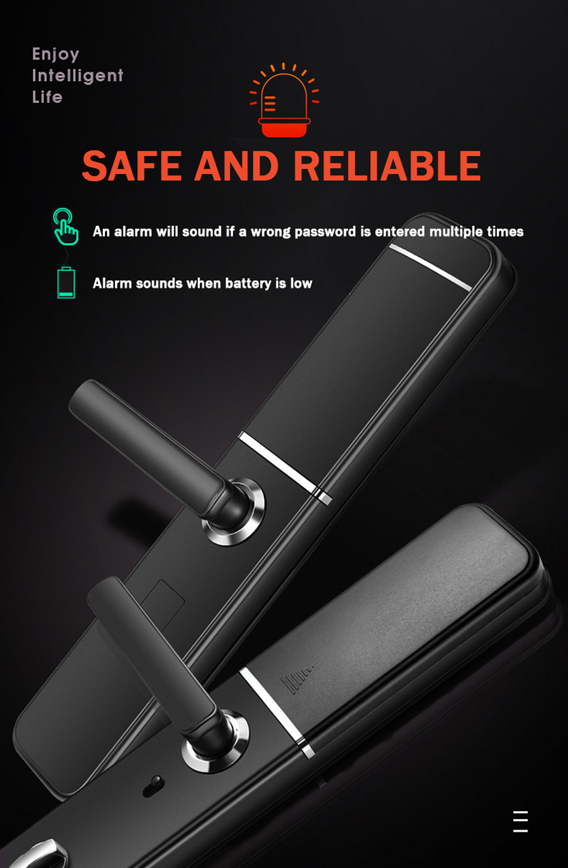 Smart Lock Fingerprint/IC card/Passcode Electronic Biometric Code ...