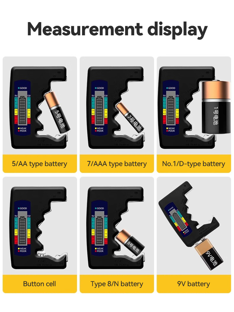 VOVOVA Digital Battery Load Tester Analyzer Capacity Tester Battery ...