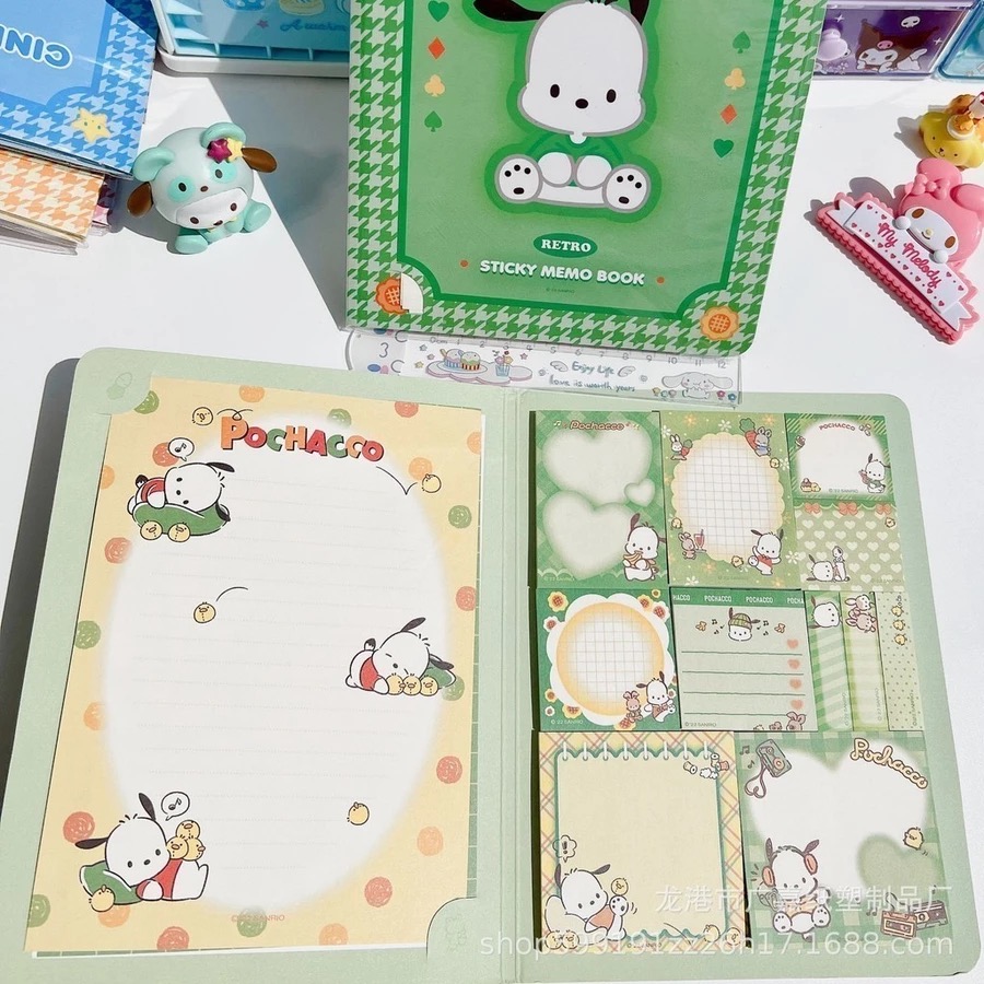 Cute Sanrio Sticky Notes Memo Book Sticker Various Styles Scrapbooking ...