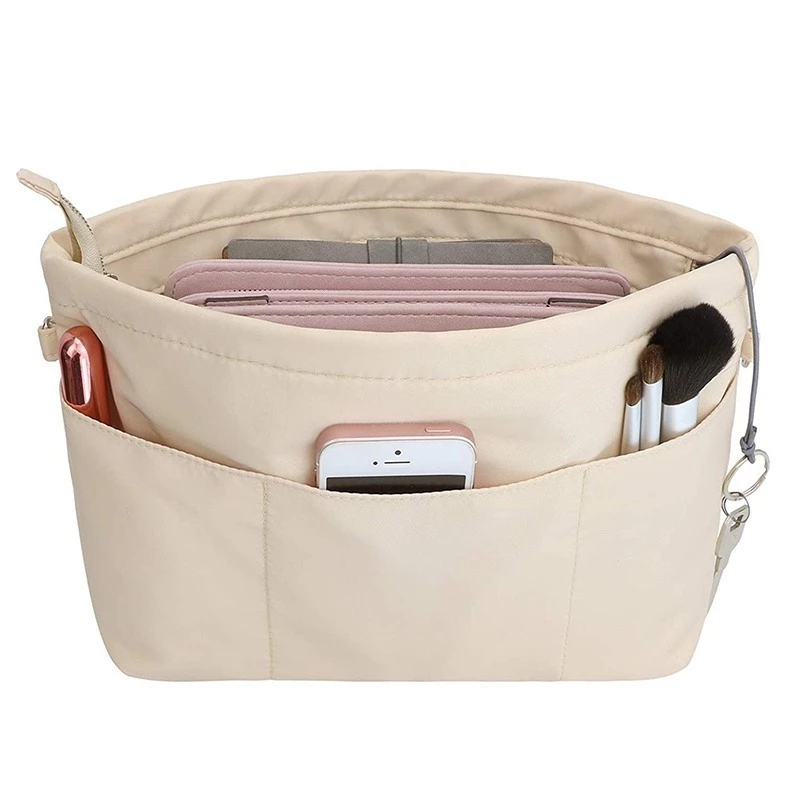 Bag Organizer Insert For Handbag Luxury Nylon Purse Organizer Zipper ...