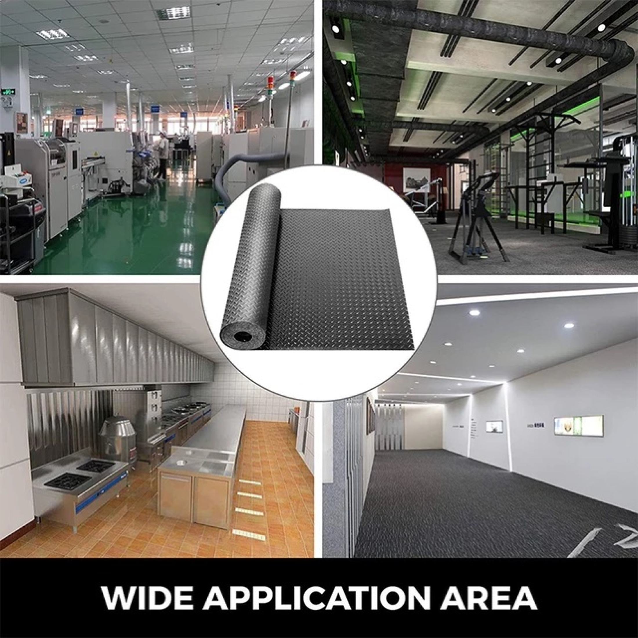 Checkered Plate Rubber Matting Floor Mat Carpet Anti Slip Rubber ...