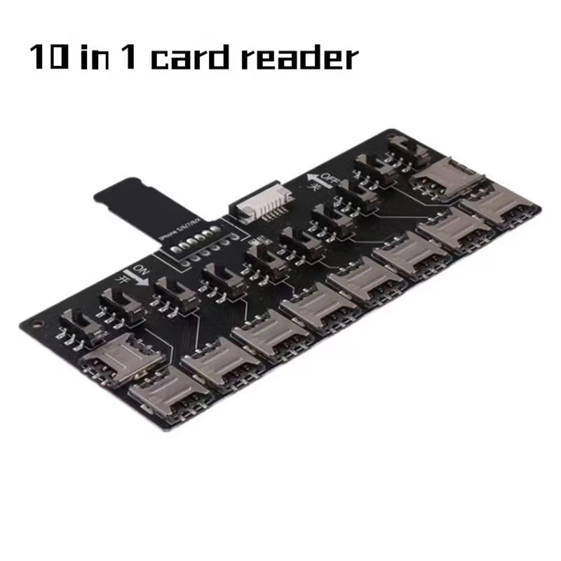 Adapter Multi-SIM Card Reader 10 Slot with Independent Control Switch ...