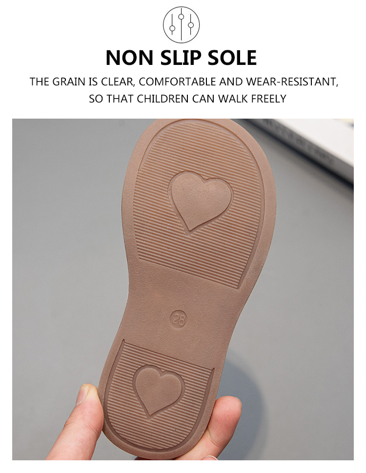 Future seeds loafers rubber shoes for kids girls princess black shoes ...