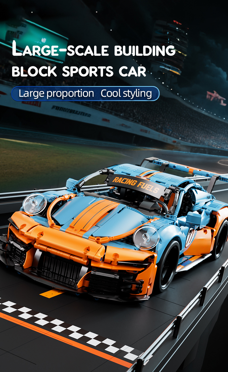 1：10 Building blocks 1623+pcs Building Blocks Racing Car Toy Car Models ...