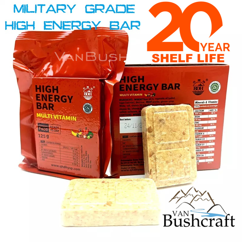 MRE High Energy Bar Biscuit 20 Years Shelf Life Emergency Food Rations Emergency Survival Food ...