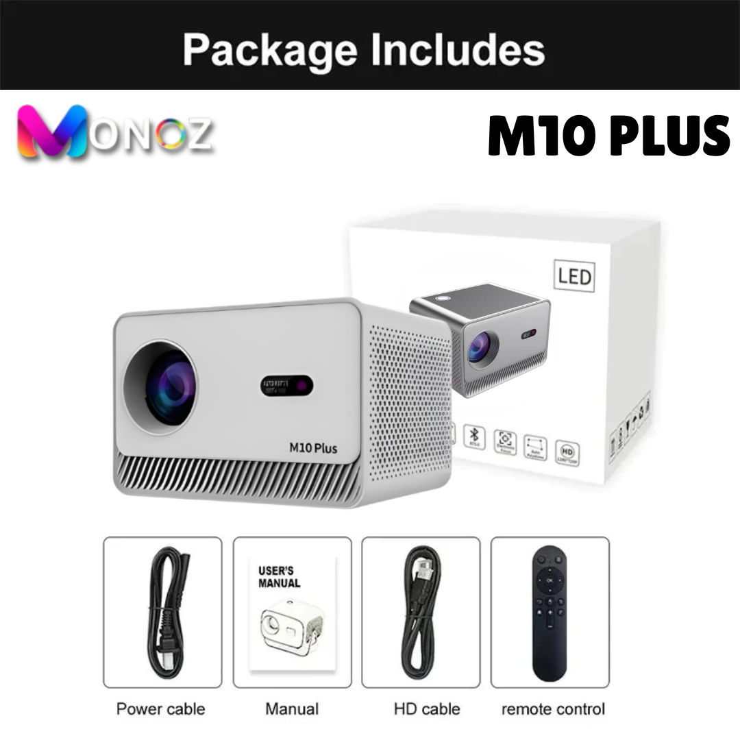M10 Ultra Plus Mini LED Projector Android 11.0 | LCD Smart Portable ...