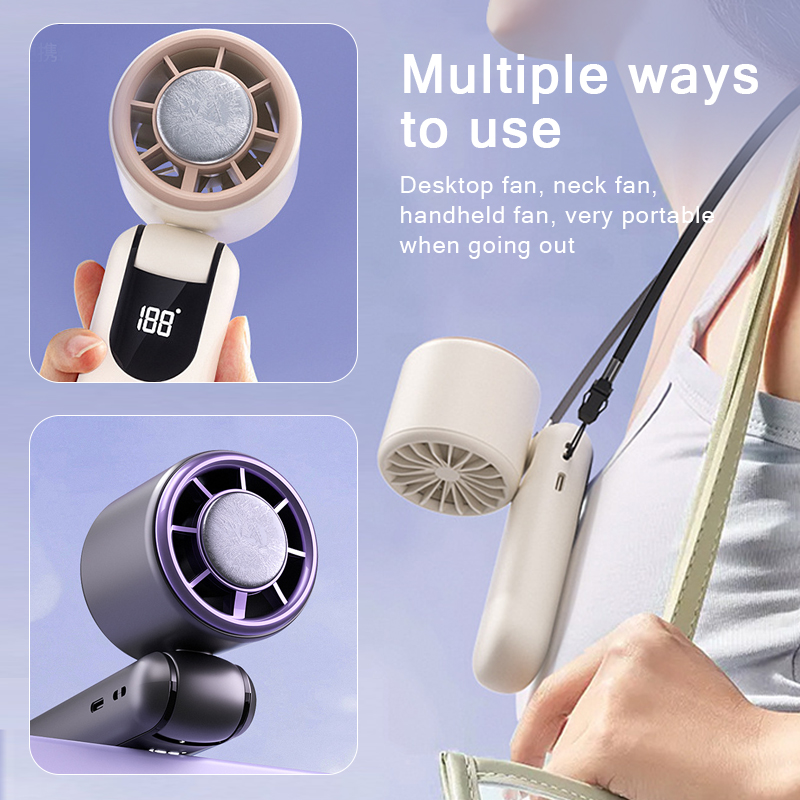 Mini Cooling Fan High Speed Handheld Fan Rechargeable outdoor charging ...