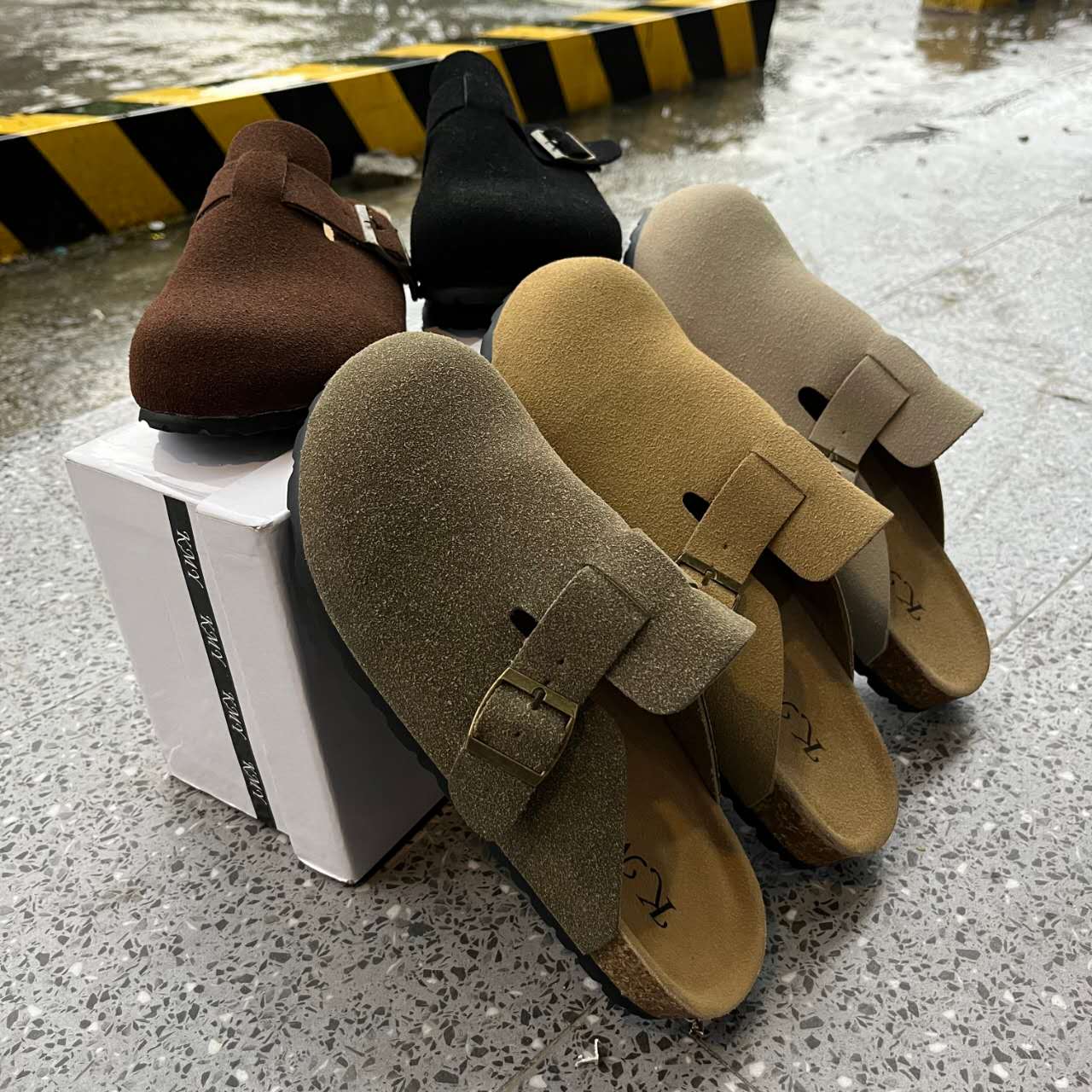 KMY high quality men clogs slip on clogs men genuine cowhide leather ...