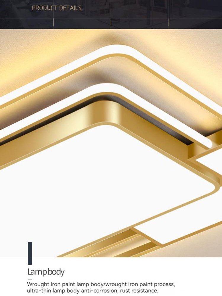 Modern Chandelier Ceiling Light Tri Color For Living Room Bedroom ...