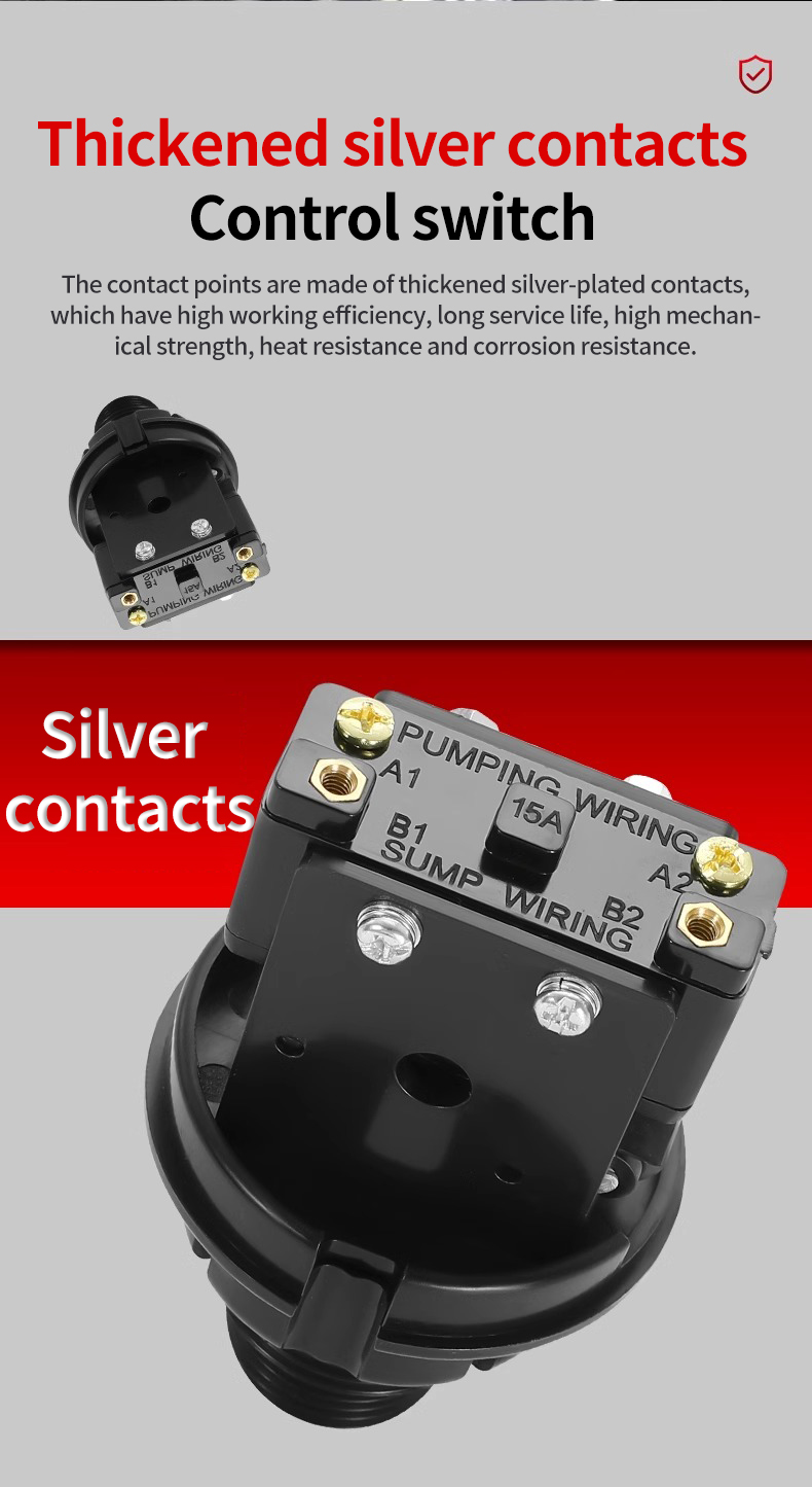 Double ball liquid level switch, water tank liquid level control switch ...
