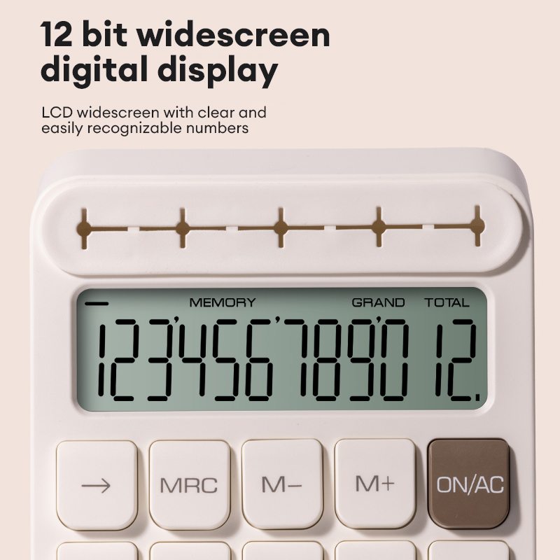 Deli 12 Digits Desktop Calculator TE37 | Shopee Philippines