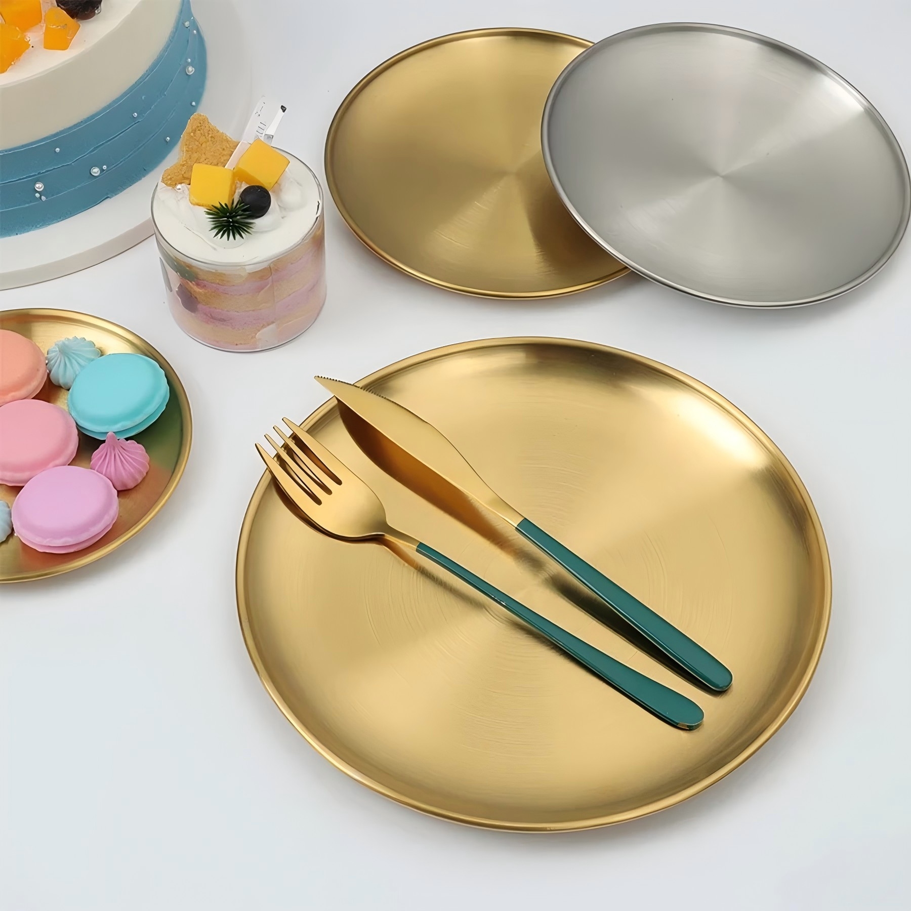 Premium Stainless Steel Plate and Bowl Set: Durable, Stylish, and ...