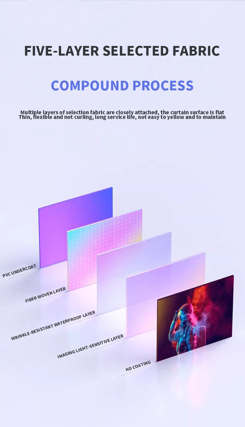 【In Stock】Projection Screen 100 inch 16:9 HD Movies Screen pull down ...