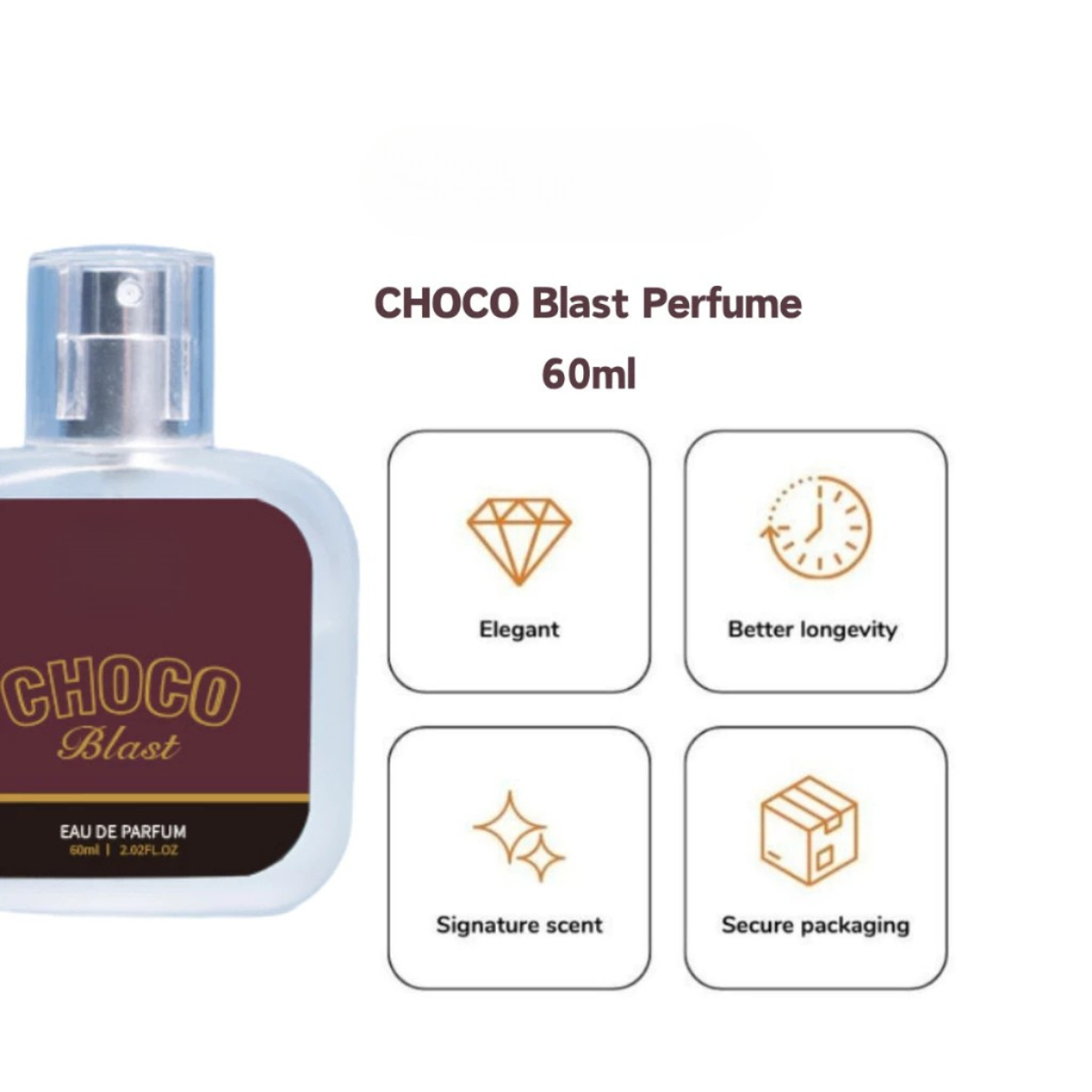 1 pc 60ml Choco Blast Perfume Signature Choco Blast Perfume Men Choco ...