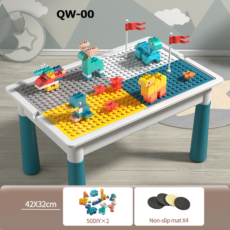 TOYLINX Building Blocks Table and Chair Set Study and Play Set Table ...