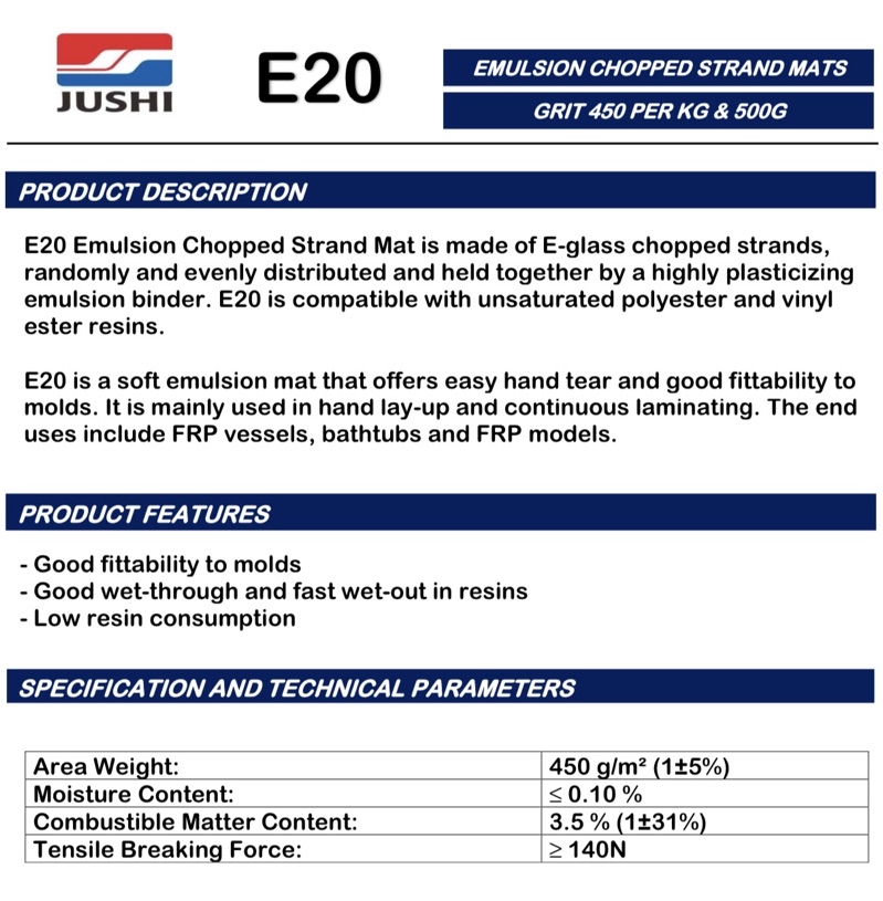 Fibermatt Chopped Strand Mat (CSM) Fiberglass Grit 450 Per kilo and ...
