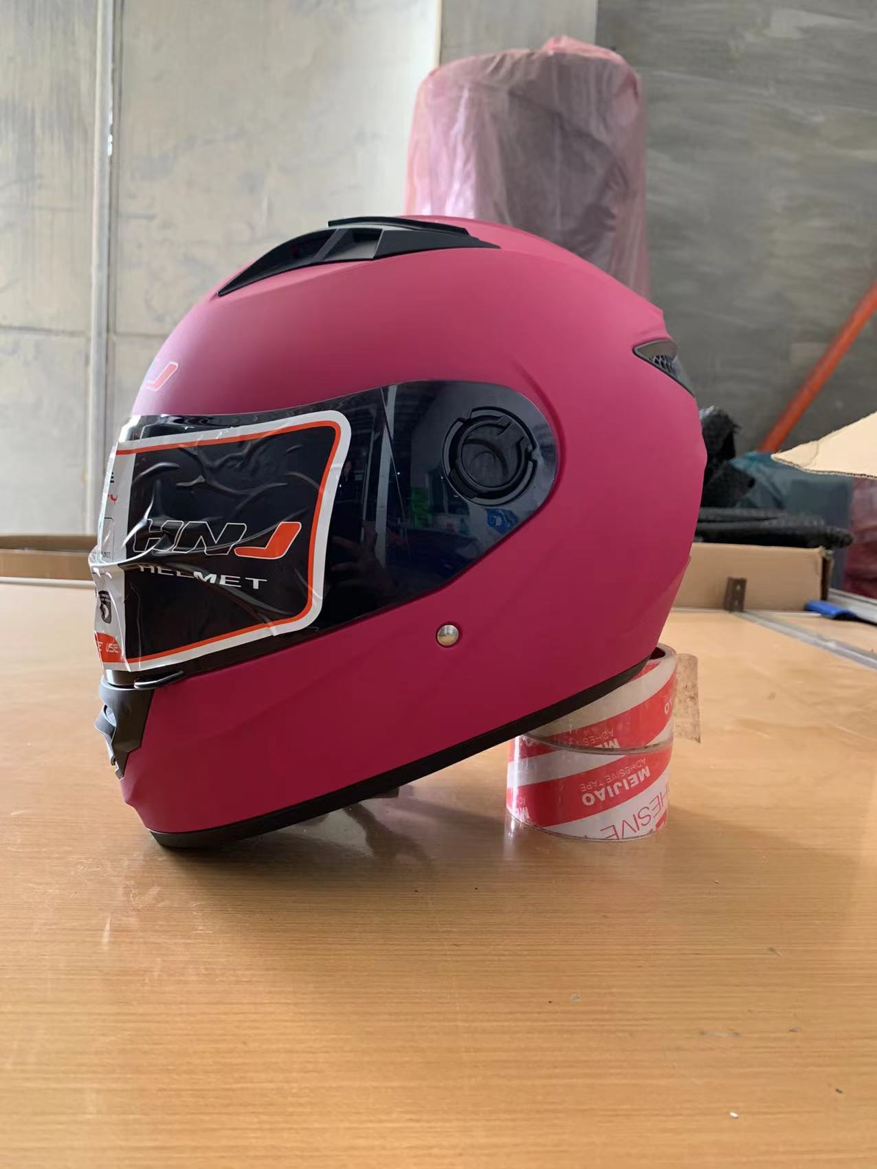 HNJ Official Full Face Helmet For Motorcycle Single Visor Women And Men ...
