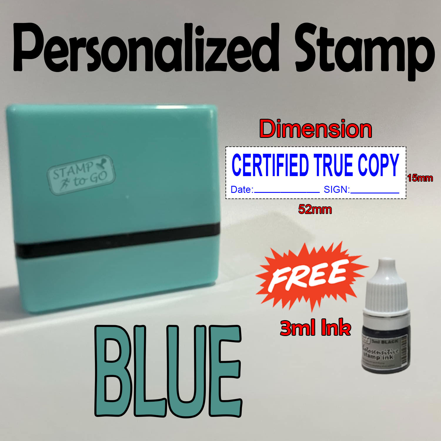 Personalized Office Stamp for Certified True Copies and Other Office ...