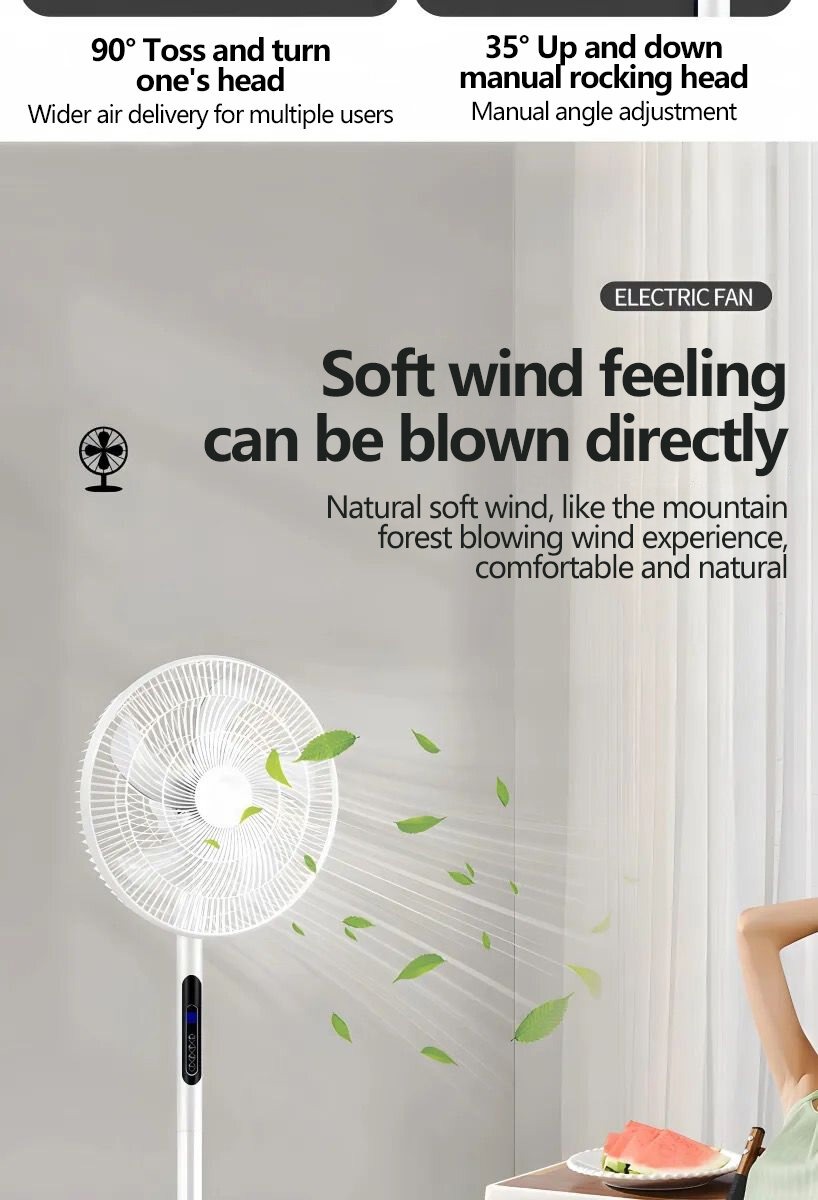 Electric fan Multi-functional vertical strong fan 16 inch standard 5 ...