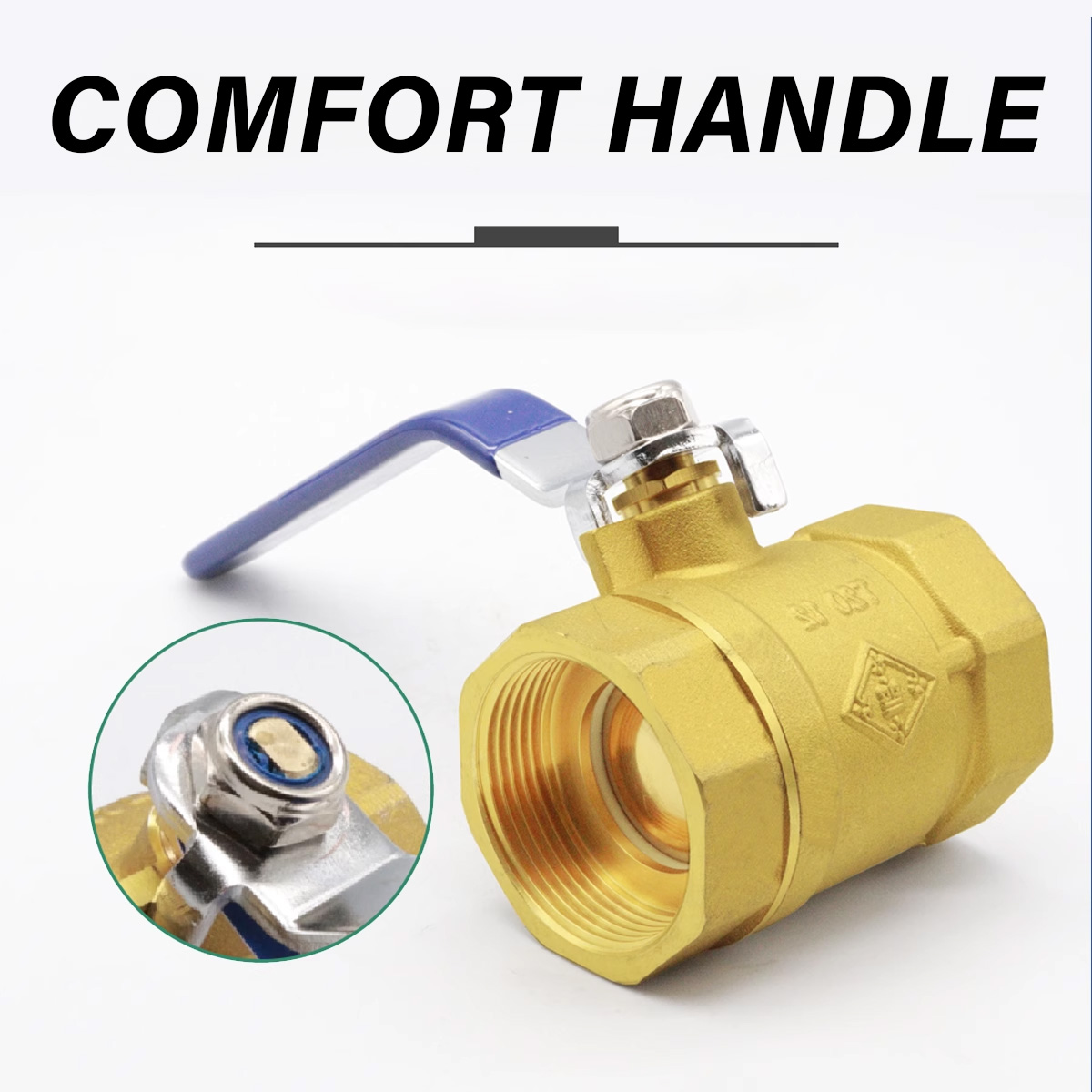 High Temp Full Brass Ball Valve 1/2 3/4 1 1.2 1.5 2 Inch Water Valve ...