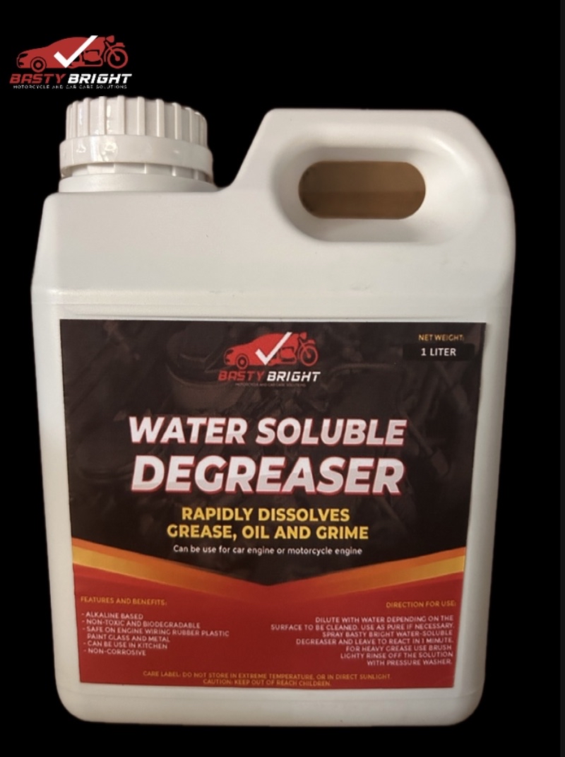 BASTY BRIGHT Water Soluble Degreaser IMPROVE FORMULATION (Motor,Bike ...
