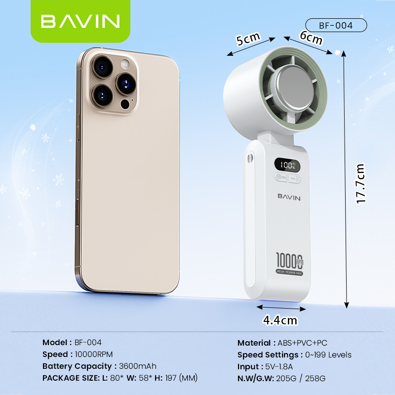 BAVIN BF004 Mini Foldable Turbo Refrigeration Cooling Handheld Portable ...
