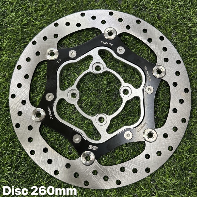 RKR BIG DISC 260MM 4 HOLES W/ BRACKET FOR STOCK CALIPER CLICK / BEAT ...