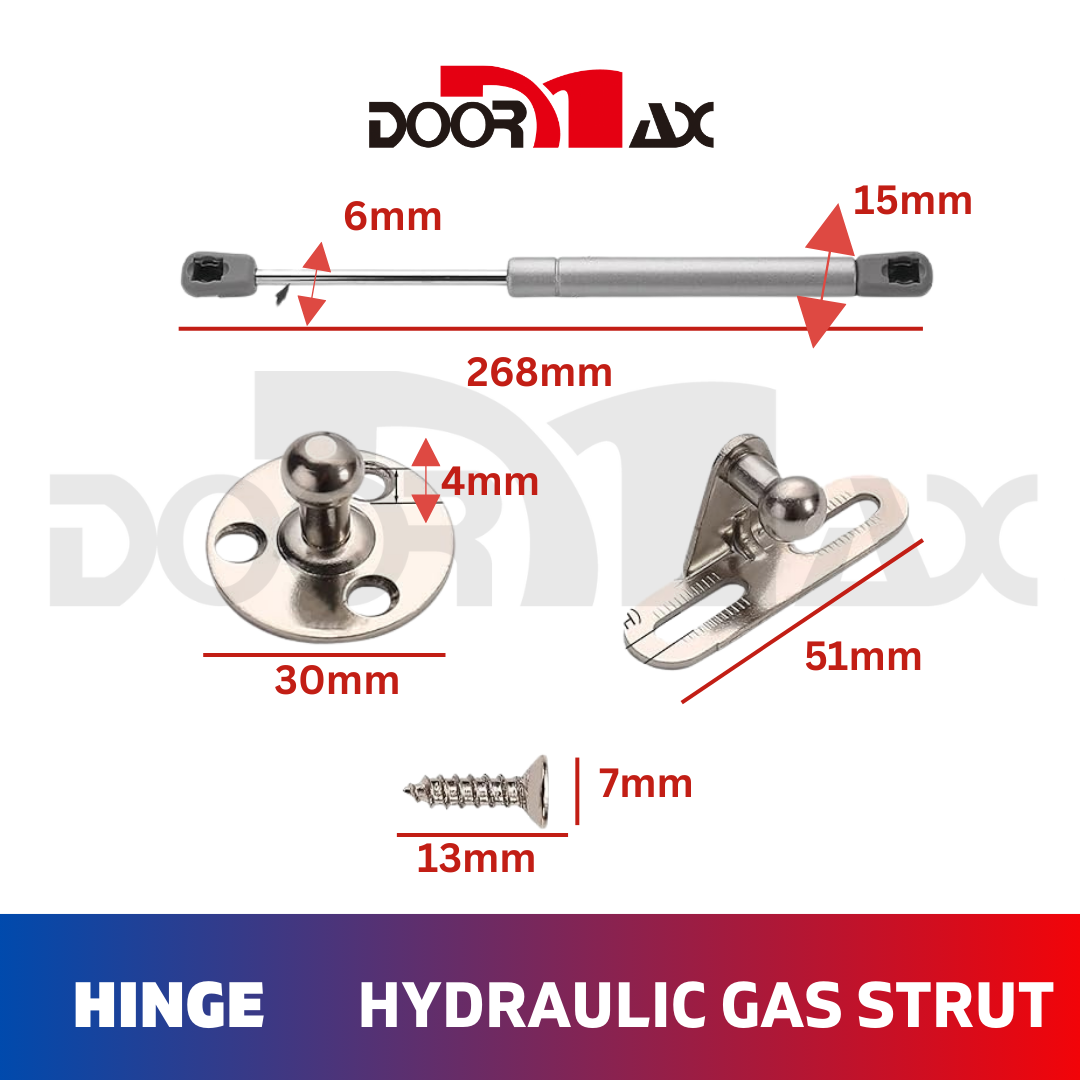 DOORMAX Hydraulic Gas Strut 60N SOLD PER PC | Shopee Philippines
