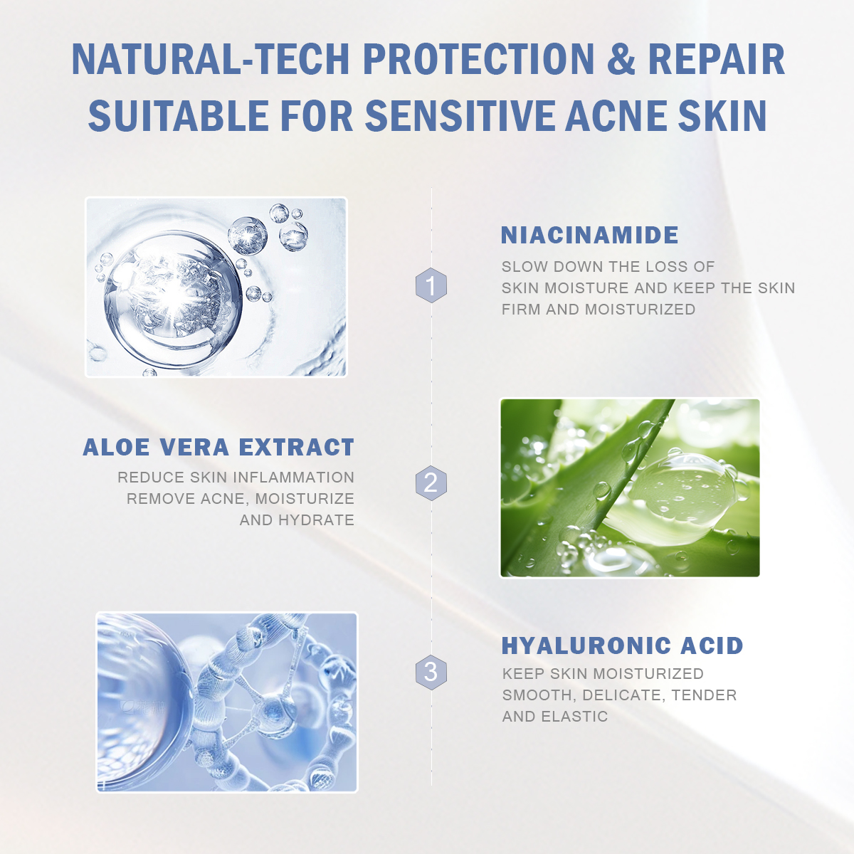 WORADA Hyaluronic Acid Niacinamide Whitening Essence and serum lotion ...