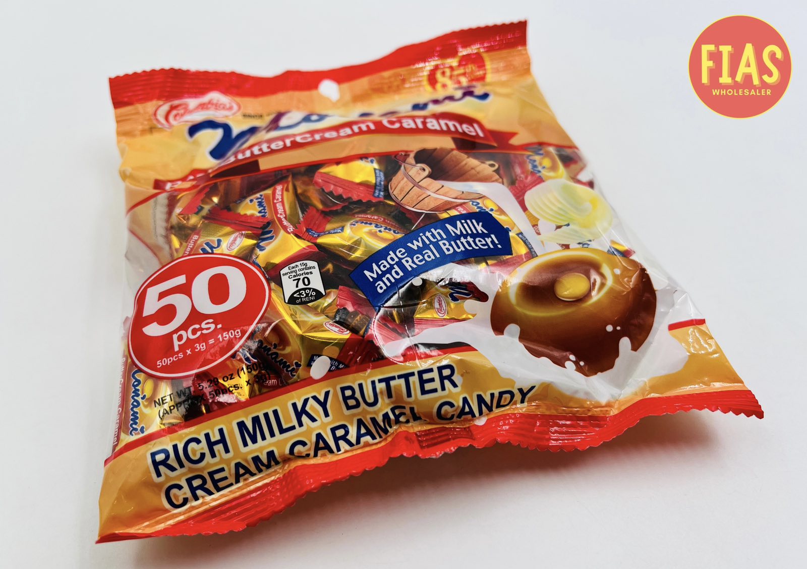 [Wholesale] 50 pcs Monami Butter Cream Caramel Candy | Shopee Philippines