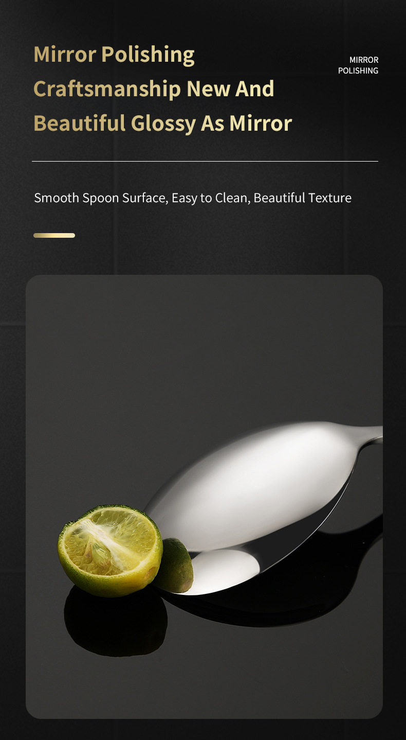 12pcs Stainless Steel Spoon and Fork Set Korean Cutlery Dinnerware Food ...