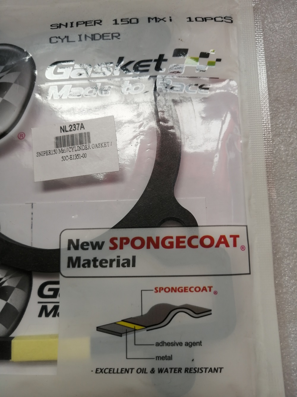 Apple Cylinder base Gasket for Yamaha Sniper 150Mxi (NL 237A)- SOLD AS ...