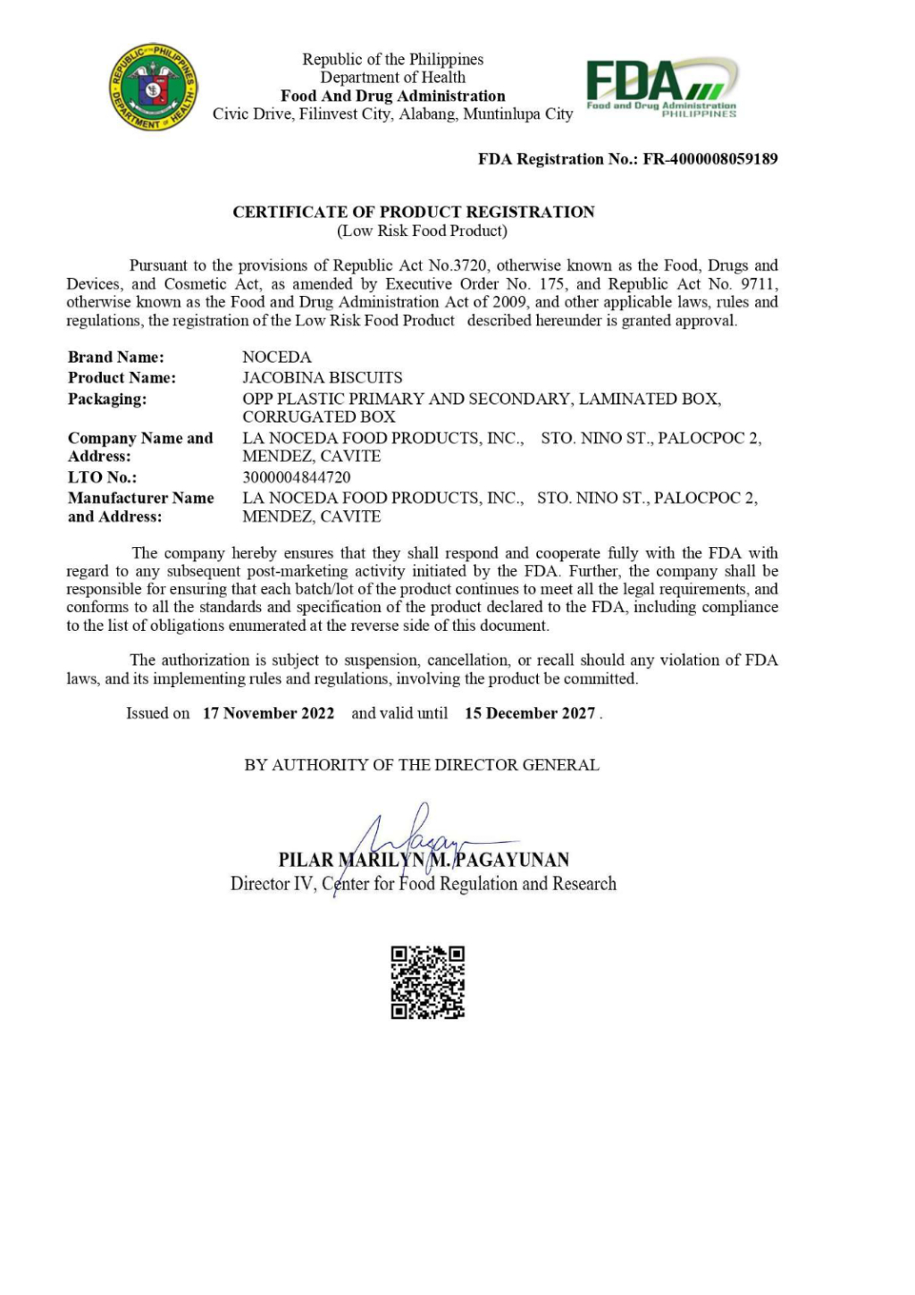 Jacobina Biscuits by Noceda Bakery SOLO Packs -250g (25g x 10pcs ...