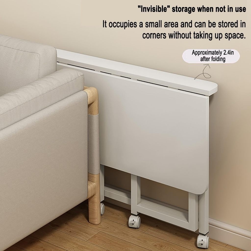 Removable Study Table Folding Computer Table 2Layer With Wheels ...