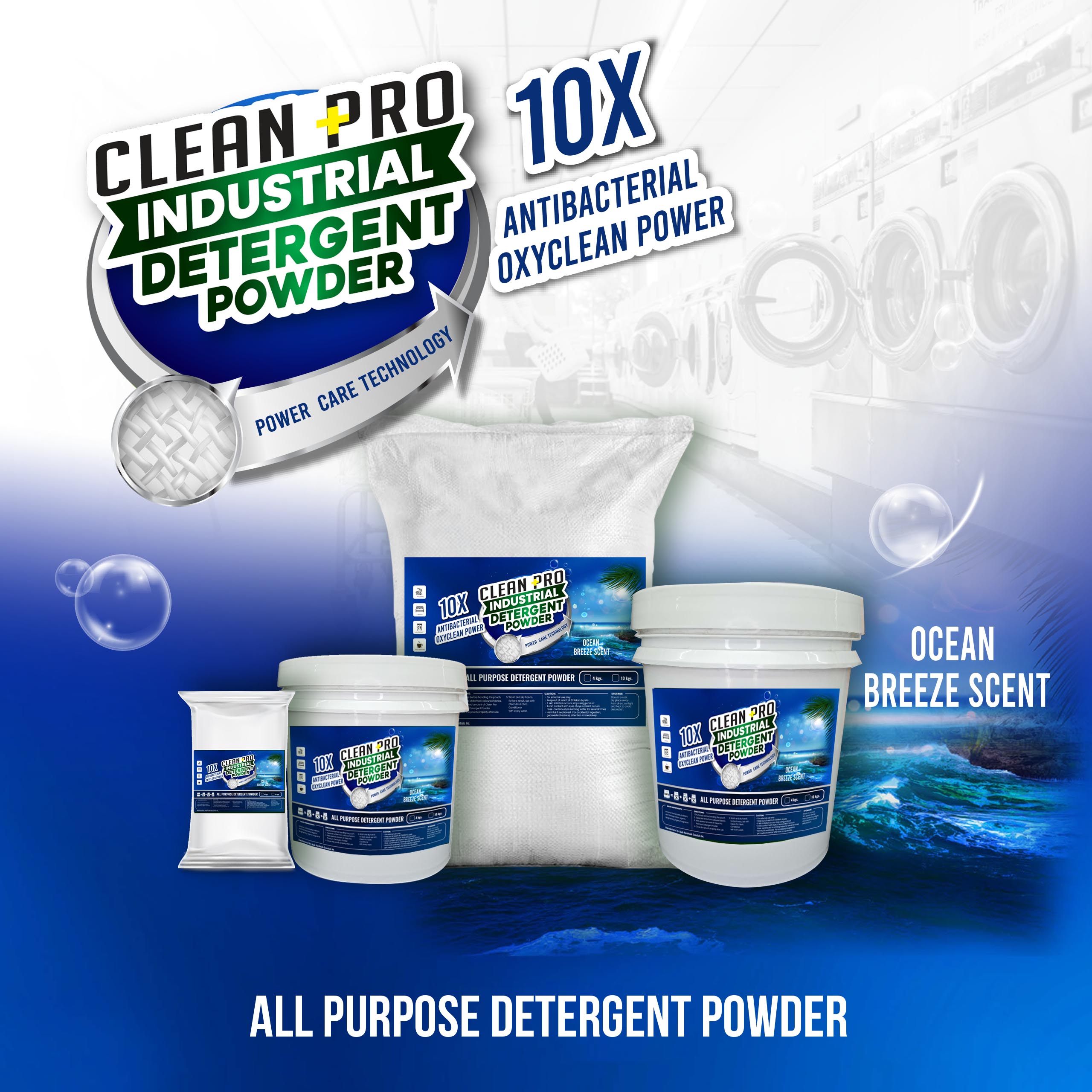 Clean Pro Detergent Powder Industrial 10kilo | Shopee Philippines