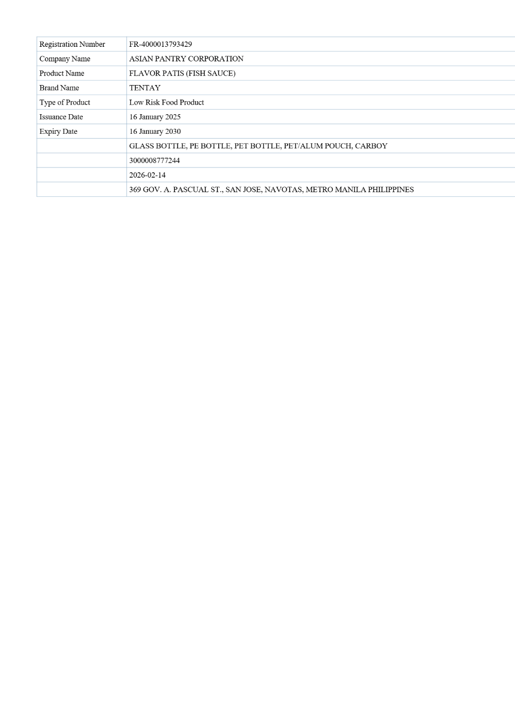 Tentay Patis Flavor 350ml PET x 2 | Shopee Philippines