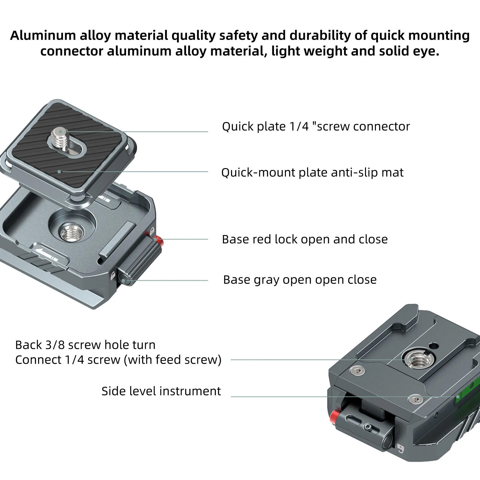 Camera Quick Release Plate All Metal With Lock Arca Swiss Quick Release ...
