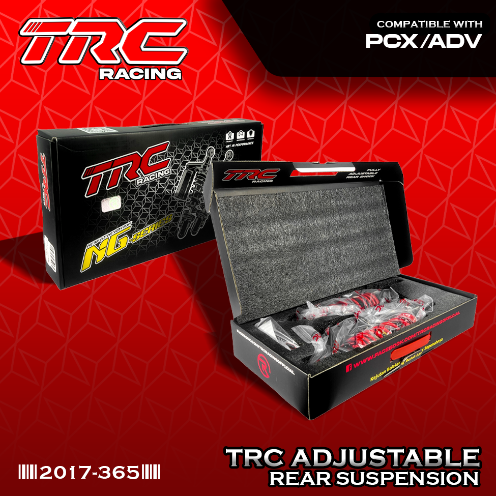 TRC Racing NG-SERIES FULLY ADJUSTABLE 365MM REAR SHOCK SUSPENSION FOR ...