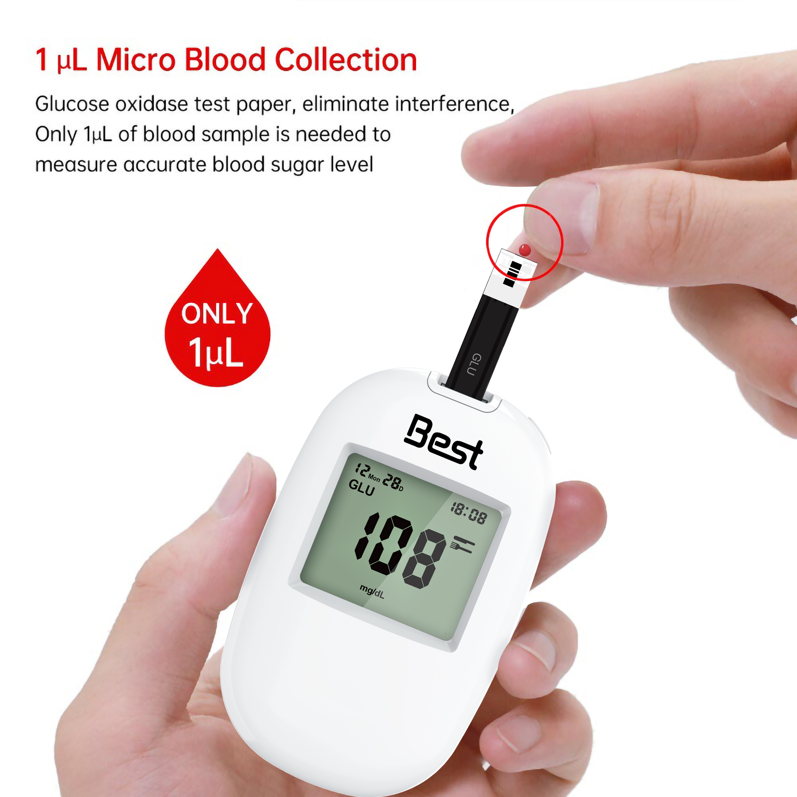 Best BGM-166/BGM-167 50/100 Bottled Blood Glucose Test Strips + Free ...