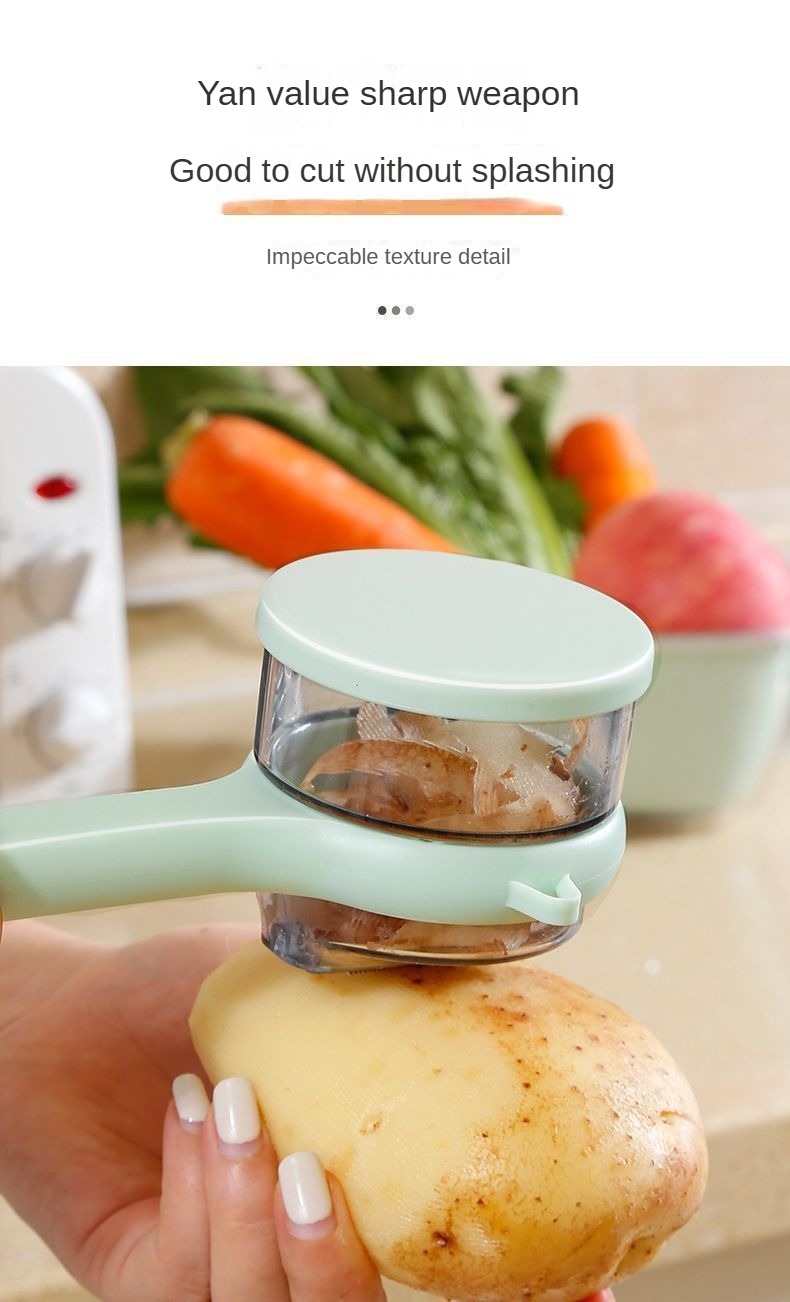 Creative storage peeler with storage box knife for peeling fruits ...