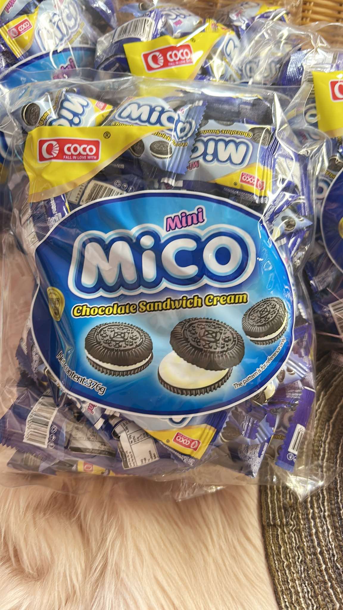 COCO MINI MICO CHOCOLATE SANDWICH CREAM (367g/75pcs) SNACKS | Shopee ...